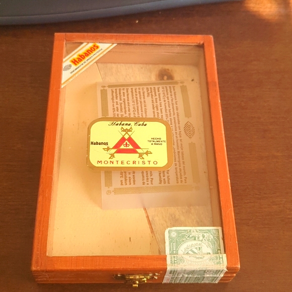 Other | Montecristo Wooden Cigar Box | Poshmark